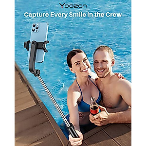Portable Selfie Stick Tripod for iPhone - Versatile Selfie Stick Remote with Cold Shoe & 1/4" Screw, Phone Stand Tripod for iPhone 14 Plus 14 13 12 Pro Max Mini,Samsung Galaxy S22 Note 20, Pixel 6XL