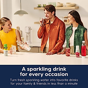 SodaStream Art Sparkling Water Maker Bundle (Black), with CO2, DWS Bottles, and Bubly Drops Flavors