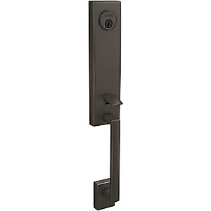 Schlage Lock Company FCT58CEN622 Century Handleset, Matte Black