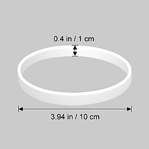 6 Pack Rubber Gaskets Replacement Seal 3.94 inch for Nutri Ninja Blender Replacement Parts 7 Fins Blade White O-Ring for Ninja Auto-iQ Pro Extractor BL456-30 BL480D BL682 BL681A CT680 BL487T