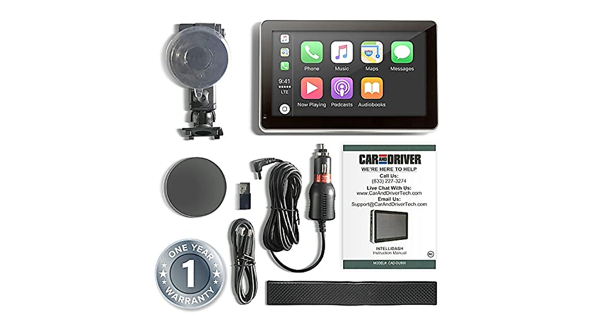 Car & Driver INTELLIDASH: 7" CarPlay & Android Auto Display