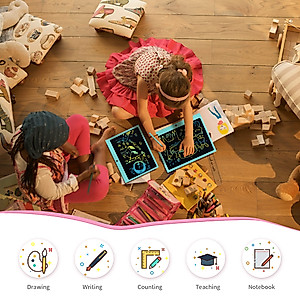 LCD Writing Tablet for Kids, 15 Inch Colorful Electronic Doodle Board for Kids Age 3+ Toys Christmas Birthday Erasable Drawing Tablet Toddler Learning Toys