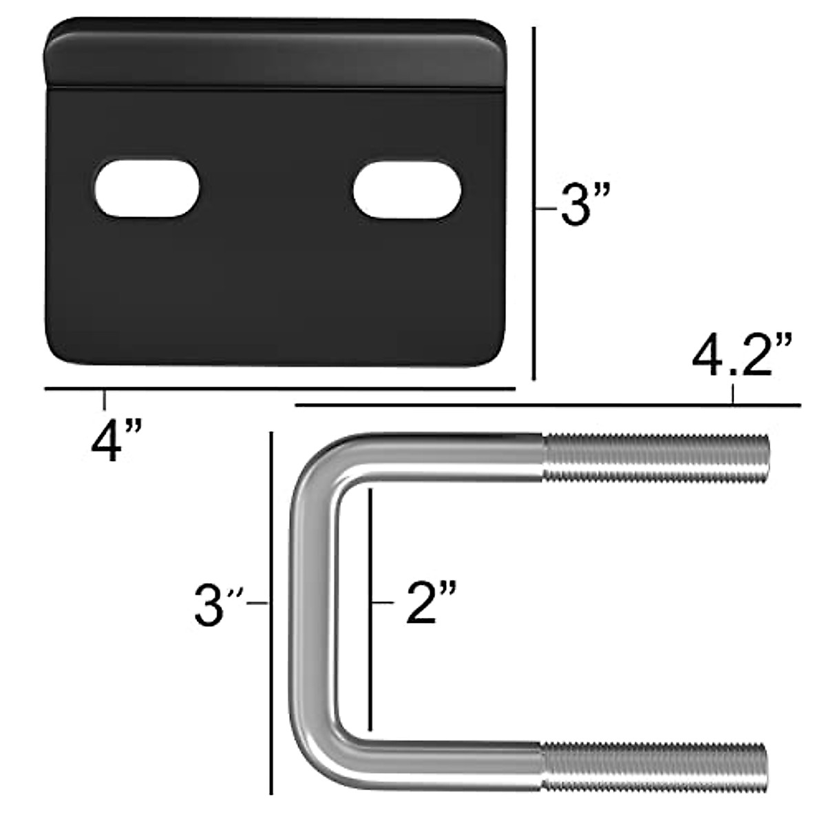 Hitch Tightener for 1.25 inch and 2 Inch Tow Trailer Hitches, Anti Rattle for a Wobble Free Quiet Ride. by Everything Automobiles