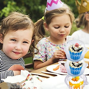 Yosoo Cupcake Containers 100Pcs Transparent PP Cups Single Muffin Cup Boxes Cakes Holder Patty Container Baking Carriers Single Cup Size 10 x 8cm / 3.94 x 3.15inch