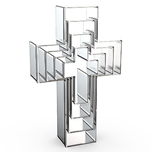 Cross Cookie Cutter Set Assorted Sizes - 5 Inch, 4 Inch, 3 Inch, 2 Inch - Cross Shaped Cookie Clay Cutter Biscuit Fondant Mold for Christian Religious Baptism Christmas Easter - 4 Pcs Stainless Steel