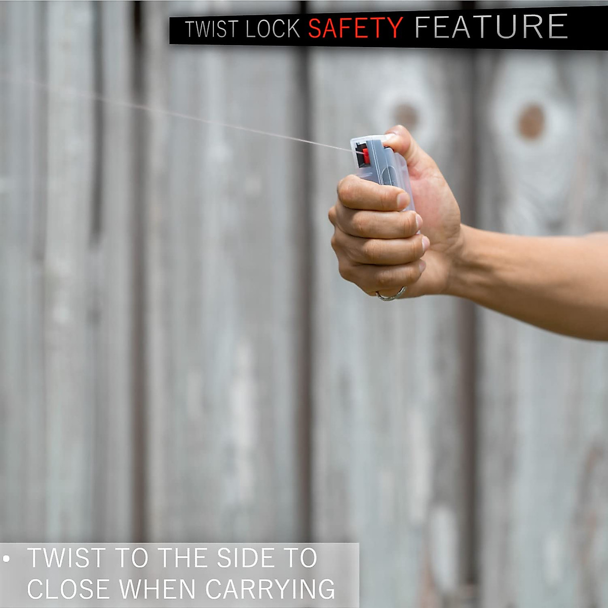 Police Magnum Pepper Spray Keychain Bulk Set- Tactical Self Defense Maximum Strength OC- Safety Key Chains for Women & Men - Made in The USA-7 Pack Rainbow INJ