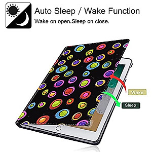 Case for New iPad Mini 6 2021 (6th Generation), Multi-Angle View Adjustable Stand Auto Wake/Slee for iPad Mini 6th Gen 8.3 Inch ,Cute Custom Pattern, Macaron