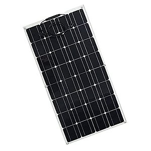 100W Flexible Solar Panel High Efficiency Monocrystalline Portable Solar Panel Outdoor Emergency Charging Rechargeable Power for Home Camping Boat