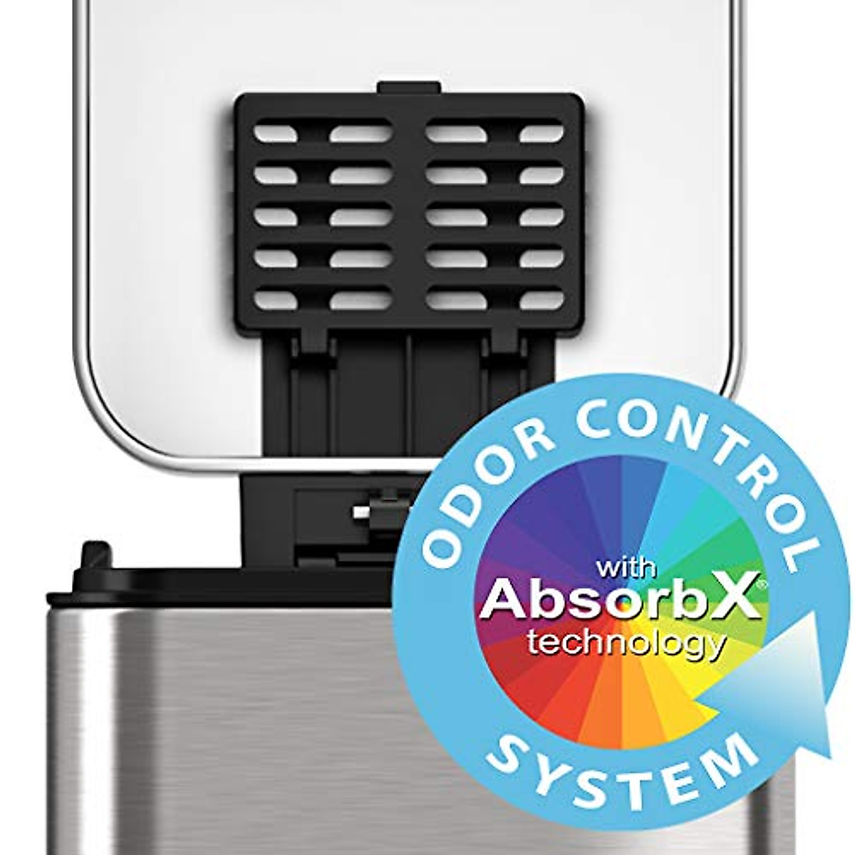 iTouchless SoftStep 3 Gallon Small Step Pedal Stainless Steel, 11 Liter Bathroom, Removable Inner Bucket, Soft and Silent Open and Close Garbage Bin