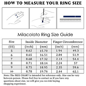 MILACOLATO 925 Sterling Silver Rings Set for Women | 18K White Gold Plated Wishbone Love Knot Feather Stackable Rings | Tarnish Resistant Stacking Thumb Rings Comfort Fit Size 9