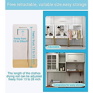 Heekaby Portable Travel Garment Rack, Collapsible Clothing Rack Extra Compact and Lightweight, Folding Clothes Rack for Travel Camping Drying RV Indoor Outdoor