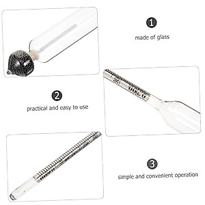 CHILDWEET 4pcs Hydrometer Liquid Measuring Device Sugar Density Meter Liquid Measuring Tools Petroleum Meter Liquidometer Liquid Meter Moisture Content Tester Liquid Tester for Glass