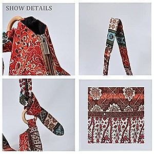 KARRESLY Women's Sling Crossbody Bag Ethnic Style Shoulder Bag with Adjustable Strap(3-511