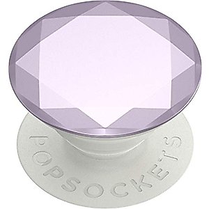 ​​​​PopSockets Phone Grip with Expanding Kickstand, PopSockets for Phone - Metallic Diamond Lavender