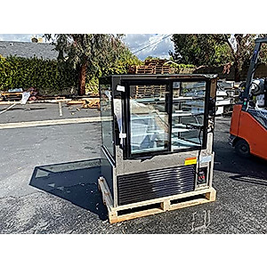 Refrigerated Bakery Display Cooler Cuboid Glass Refrigerator Showcase for Pastry Deli Upright 48" Wide Auto Defrost -Commercial NSF UL ETL RT-4F