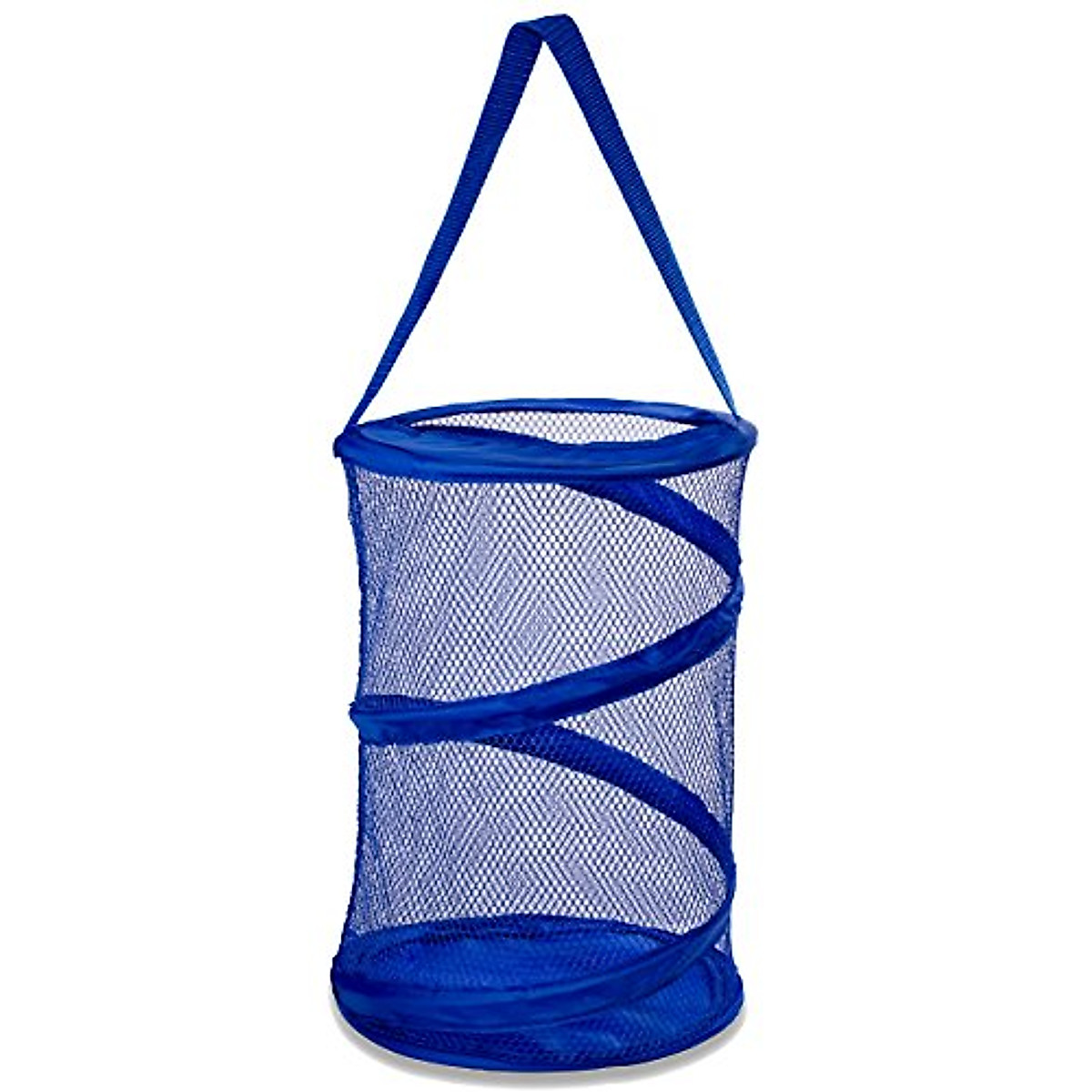 Dorm Shower Caddy – 8” X 12” - Carry Your Sundries Right Into the Shower. Great for College Dorm Life, Gyms, Camping and Travel. Folds Flat for Easy Storage When Not Needed. (Blue)