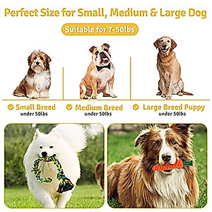 Zeaxuie Luxury Tough Dogs Toys for Aggressive Chewers -12 Pack Valued Dog Toys for Small,Medium Breed & Large Breed with Interactive Dog Rope Toys, Squeaky Dog Chew Toys for Teething
