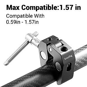 SMALLRIG Super Clamp(2 Pack) Magic Arm Clamp for DJI Ronin, Camera Monitor, LED Light 2058