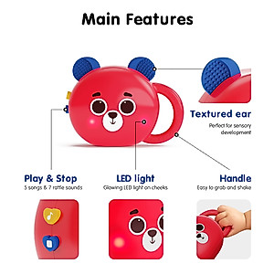 Teddy tunez Baby Teething Toys 1 Year Old boy Toys, Toddler Toys Teething Toys, Rattle Toys for Babies 0-6 Months, 9 Month Old Baby Toys, Baby boy Toys 4 Month Old Toys for Babies, Baby Teething