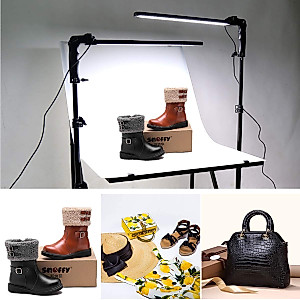 GIJUANRING Photography Lighting LED Studio Light 5600K Dimmable Photo Studio Video Light Kit with Tripod Stand for Portrait Video and Shooting