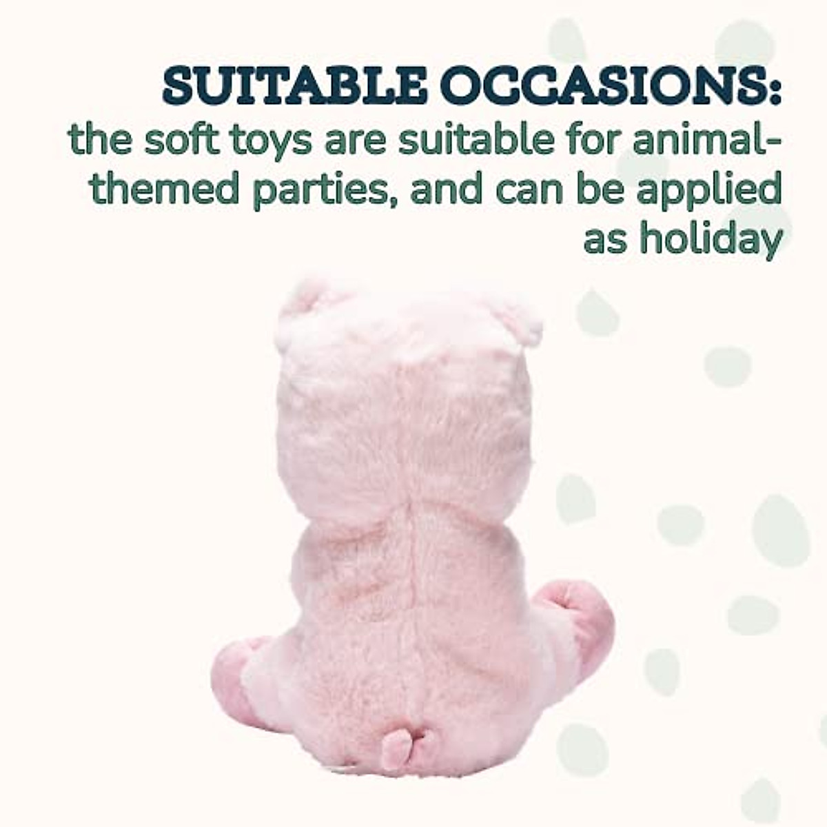 Snug A Babies Pig Stuffed Animal - Mommy Pig Stuffed Animal with 4 Baby plushie Piggies, Fluffy Farm Animal Toy- Squishy Guinea Piglet Stuffed Animal Gift for Kids - Ideal Gifts for Girls