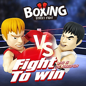 Electronic Boxing Toy with Scoring Screen, Kid Board Boxing Games, Body Interactive Punching RC Robots, Single Player& 2 Players Mode, K.O.& Scoring Winning Ways, Xmas/Birthday Gift for 4-7,8-12 boys