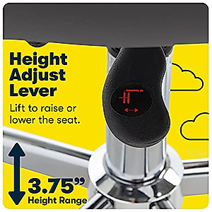 Serta Essentials Computer Chair, Productivity Gray Faux Leather and Mesh