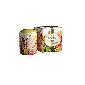 L’or de Seraphine Maia Scented Candle | Fragrance No. 12 | Fruity & Floral Notes | 80 Hour Burn Time | Luxury Scented Candle for Home & Leisure | 17 oz