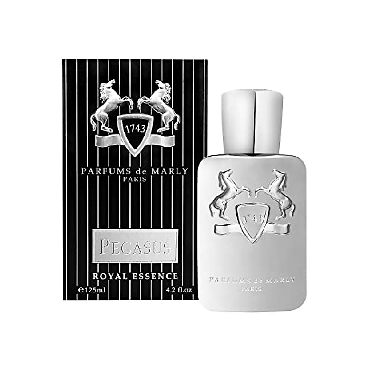 PARFUMS de MARLY - Pegasus - 4.2 Fl Oz - Eau De Parfum For Men - Top Notes Cypress, Bergamot, Heliotrope - Heart Notes Jasmine, Lavender, Bitter Almond - Base Notes Vanilla, Amber, Sandalwood - 125ml