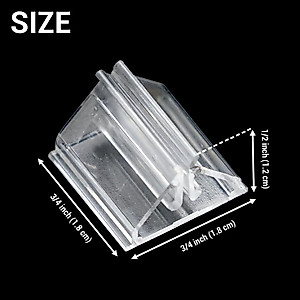 50 Pieces Game Card Stands Plastic Card Holder Clear Small Wedding Table Place Card Stand for Board Game Cards Table Signs Memos Pictures Photos DIY Party Favors