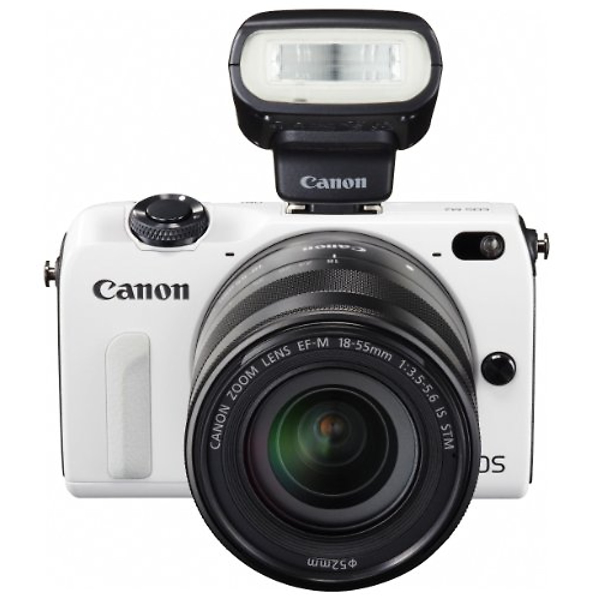 Canon Mirror-Less SLR Camera EOS M2 Triple Lens kit (White) EF-M18-55mm F3.5-5.6 is STM EF-M22mm F2 STM EF-M11-22mm F4-5.6 is STM Comes EOSM2WH-TLK [International Version, No Warranty]