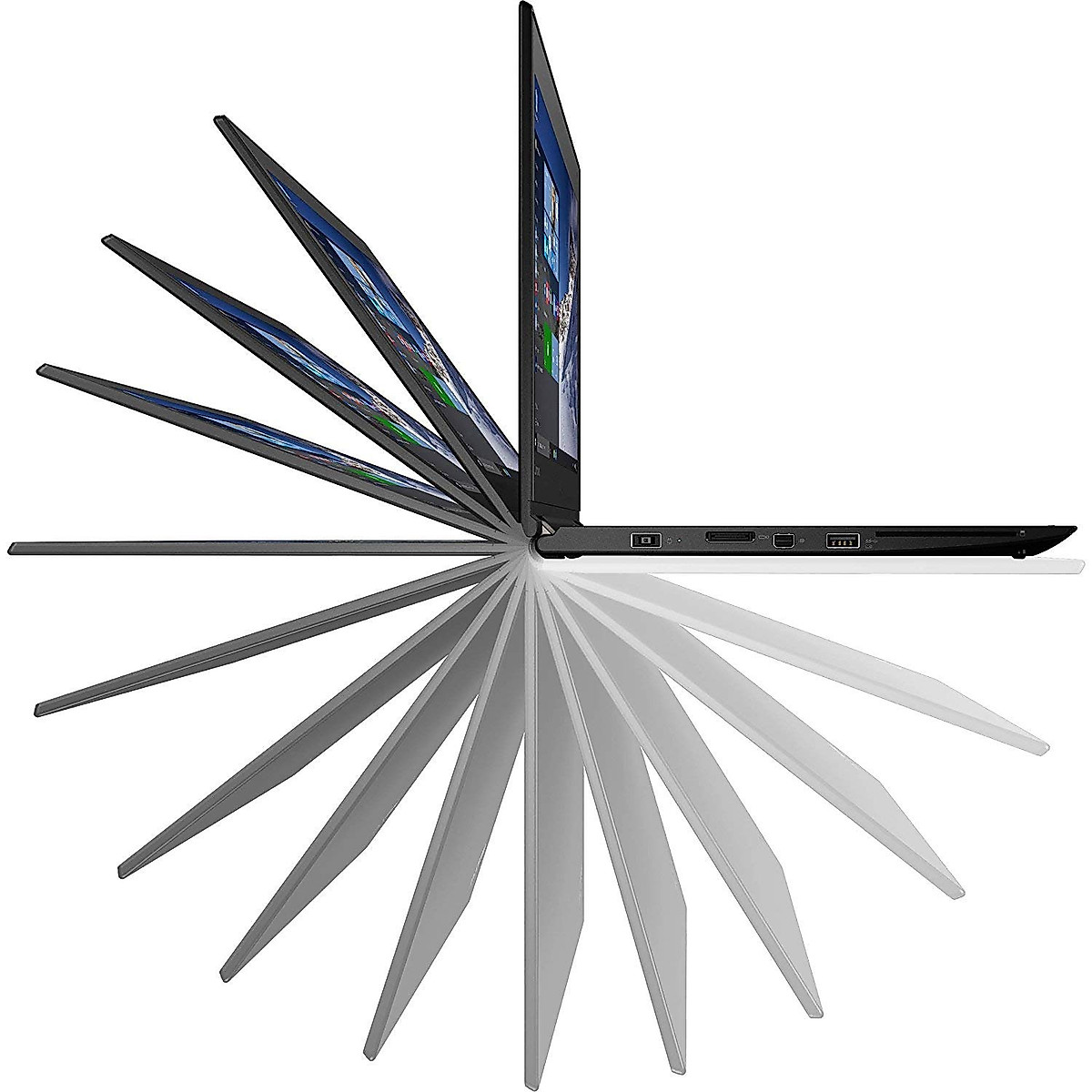 Lenovo Thinkpad Yoga 260 12.5-inch Touchscreen 2-in-1 Convertible Laptop, Intel Core i5-6300, 8GB DDR4 RAM, 256GB SSD, Backlitkey, Fingerprint, WiFi, BT, CAM Windows 10 Pro(Renewed)