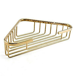 Signature Hardware 296025 10-1/4" Solid Brass Corner Shower Basket