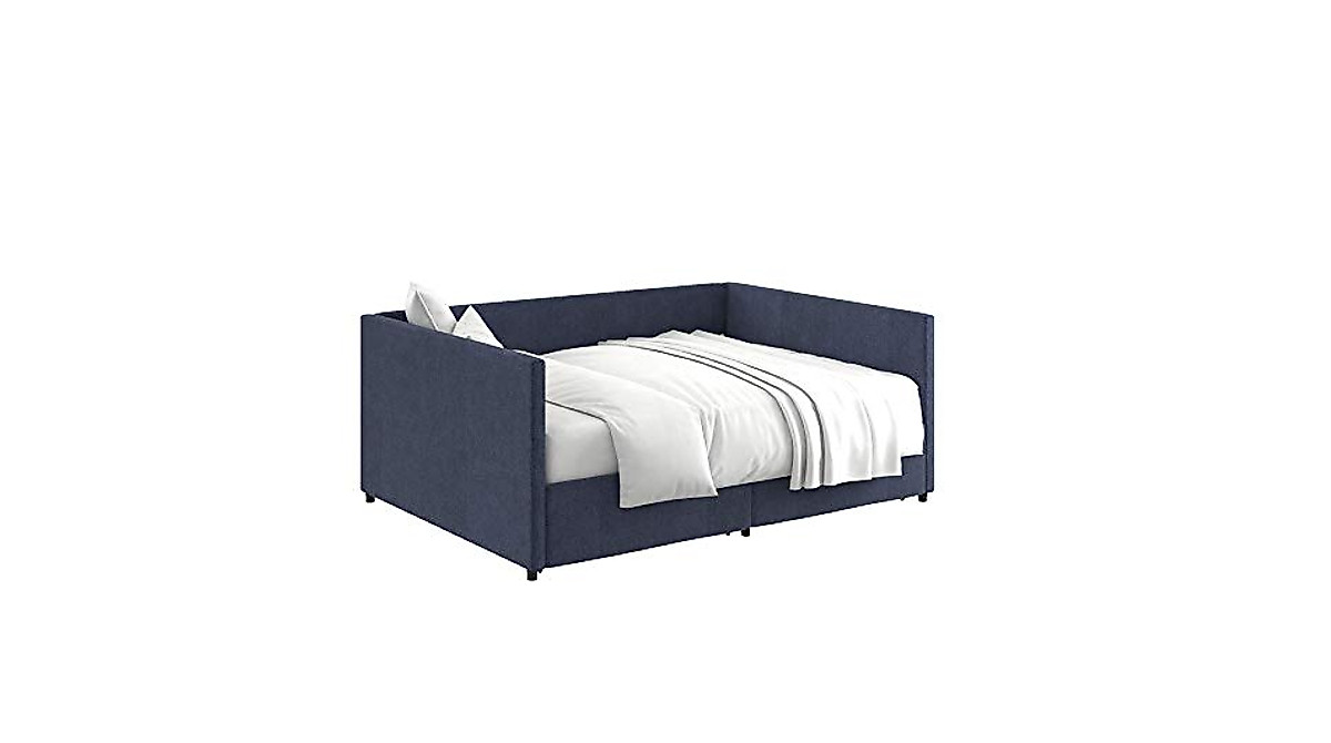 DHP Daybed with Storage - Full, Blue for Modern Living