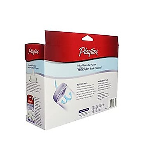 Playtex VentAire Advanced Natural Feeding System Bottles, Slow Flow, Wide/6oz, 3 ea
