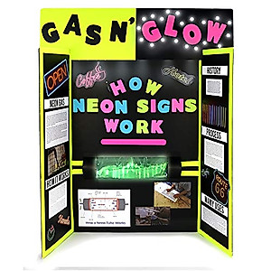 ArtSkills Jumbo 4" Paper Poster Letters and Numbers for Projects and Crafts, Neon Colors, 190 Pieces, Study Room