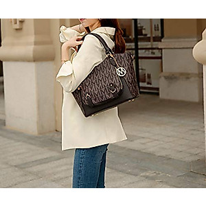 MKF Collection Shoulder Bag for Women, PU Leather Pocketbook Top-Handle Crossbody Purse Tote Satchel Handbag By Mia K