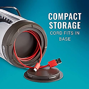 Coleman OneSource 1000 Lumens Water Resistant LED Outdoor Camping Lantern w/Rechargeable Battery, USB Port for Devices, & Internal Flashlight (2 Pack)