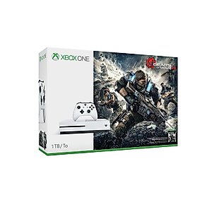 Microsoft Xbox One S Gears of War 4 Bundle (1TB) - Game Pad Supported - Wireless - White - AMD Radeon Graphics Core Next - 3840 x 2160-16:9-2160p - Blu-ray Disc Player - 1 TB HDD - Gigabit Etherne