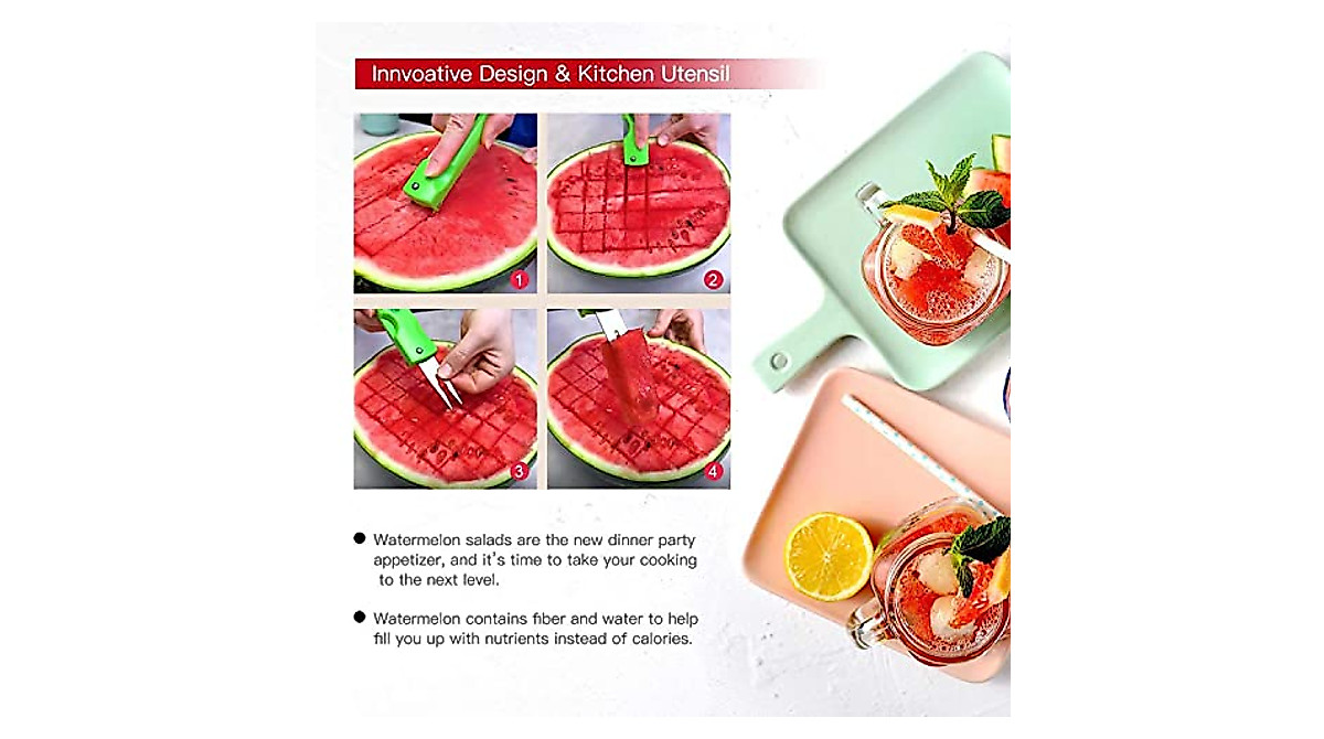JAYVAR Watermelon Slicer Set - Perfect for Easy Fruit Prep