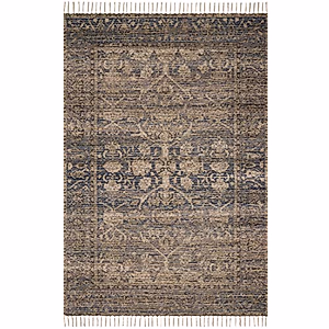 Justina Blakeney x Loloi Cornelia Collection COR-02 Indigo / Natural Transitional 7'-9" x 9'-9" Area Rug