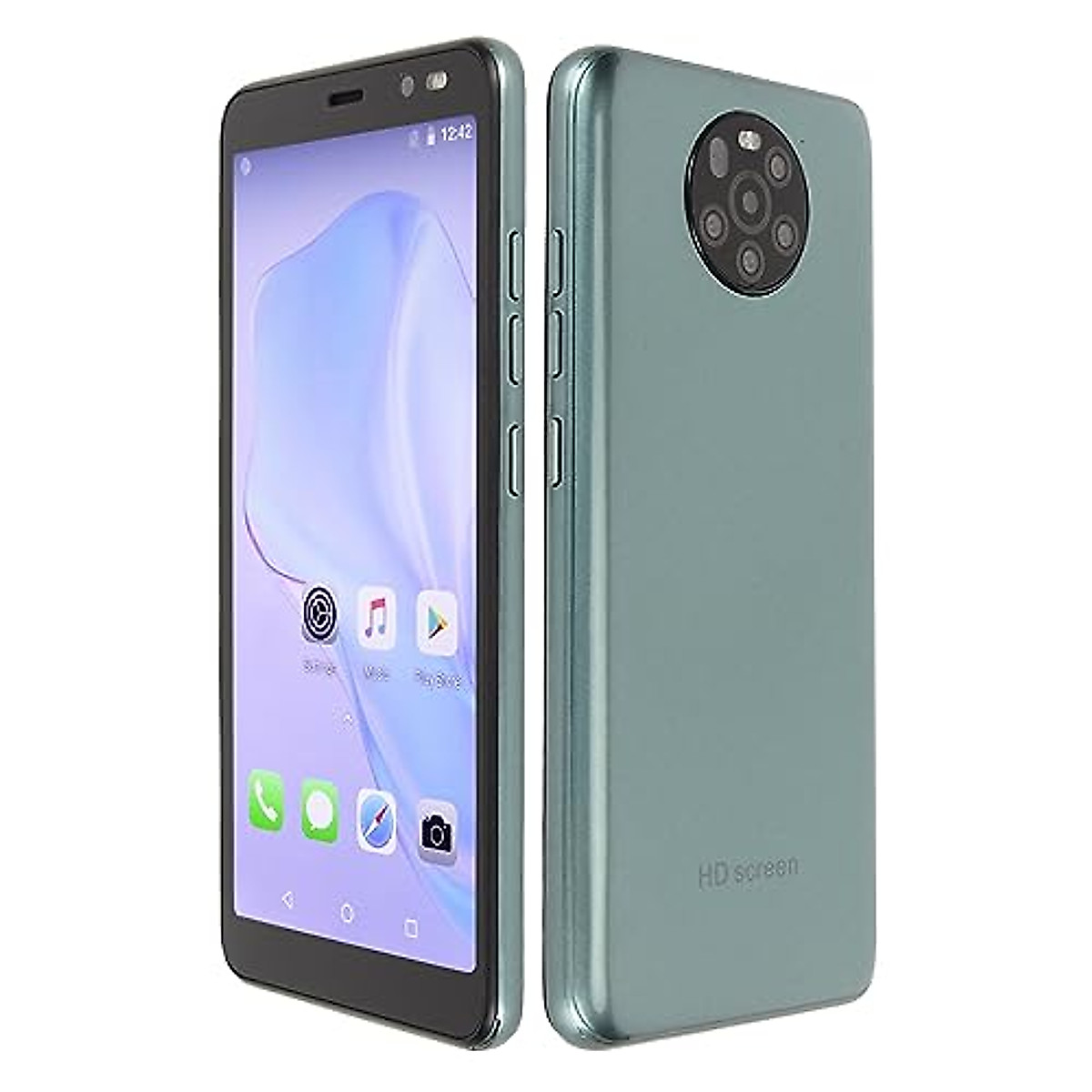 Yunseity Ultra Slim Unlocked Smartphone, Mate50 5.45 Inch 1080 * 2320 Full Screen Cellphone, for Android12 Mobile Phone 4GB RAM 32GB ROM 5MP 8MP Cameras, MTK6580M CPU, 4800Mah Battery (Green)