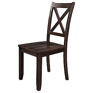 Merax Dining Table Set for 2, Extendable Design with Wood Drop Leaf Top and Wooden Chairs, 3 Piece, Espresso