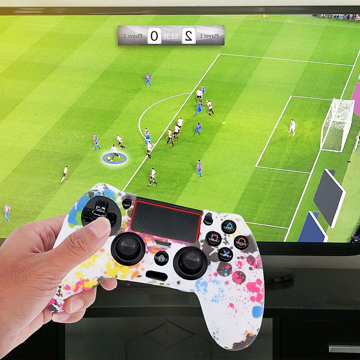 SOLUSTRE Handle Cover Gamepad Skin Case Gamepad Protector Cover Controller Cover Gamepad Case Controller Skin Protector Protective Silicone Case Protection Cap Drone