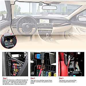 Radar Detector Hardwire Kit,Direct Wire Wiring kit for Escor t Valentine One Unide n Beltronics Cobr a Radar Detector Quick Connection Plug and Play Power Cord Cable(13FT Type C)