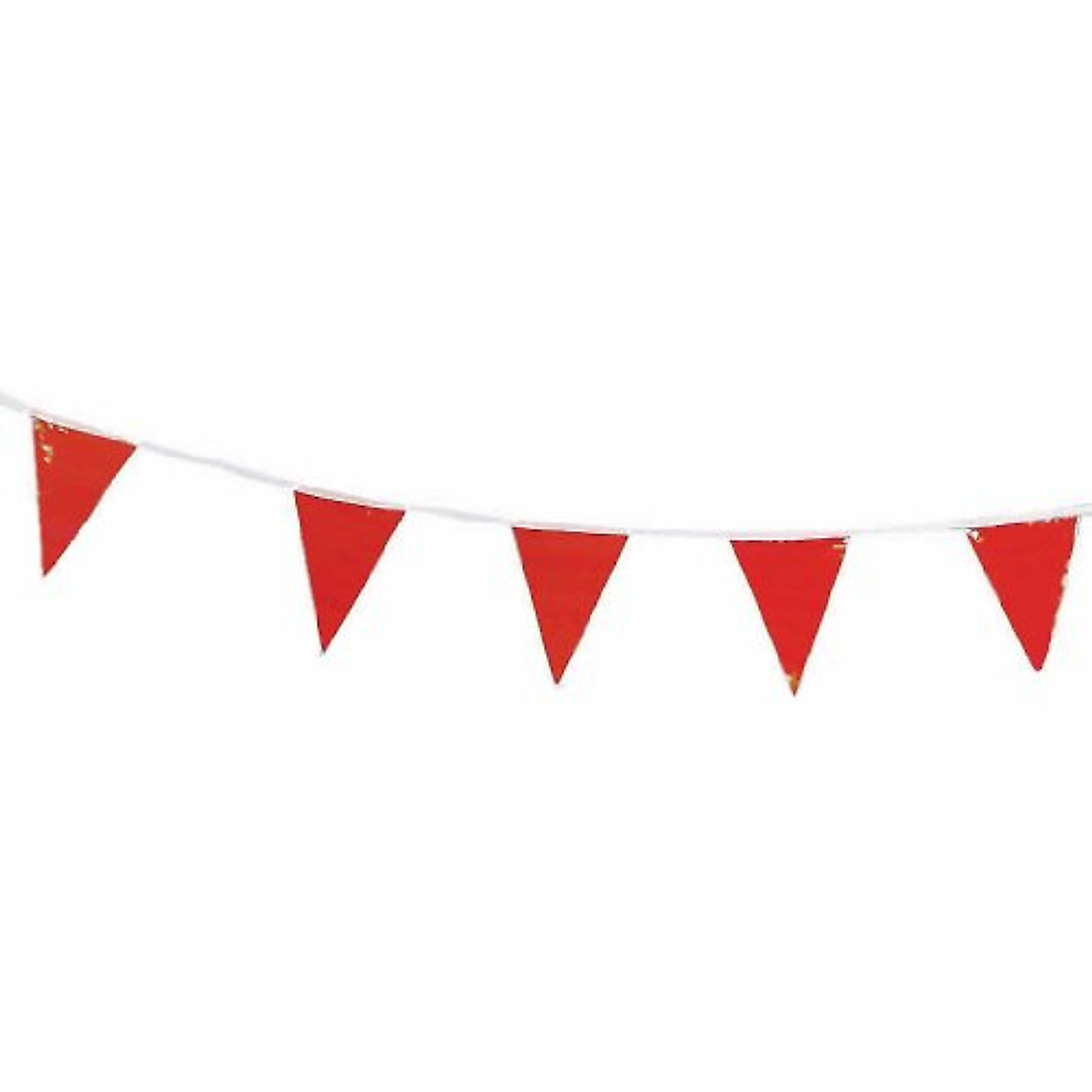 Cortina Vinyl Pennant 03-400-60, 9" Width, Red, 60' Length