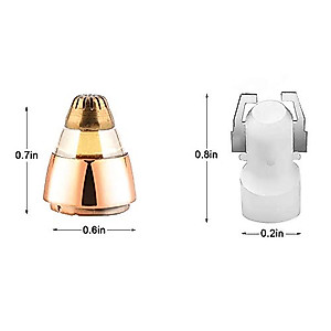 2 Pack Eyebrow Hair Remover Replacement Heads Compatible with Your Brows Eyebrow Hair Removal Tool for Women, Rose Gold