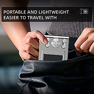 Digital Camera 4K Ultra HD Mini Camera, Rechargeable Students Compact Camera 16X Digital Zoom, Kids Digital Camera, 1080P Vlogging Camera, Compact Point and Shoot Camera for Adult Beginners