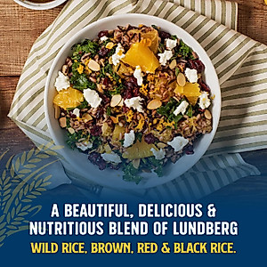 Lundberg Regenerative Organic Certified Wild Blend Rice – Brown, Red & Black Varieties, 32 Oz