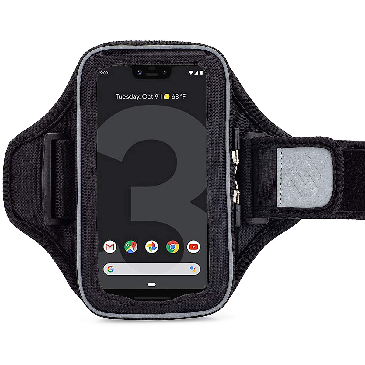 Sporteer Velocity V8 Running Armband - Compatible with iPhone 15 Pro Max, 15 Plus, 14/13 Pro Max, 15/14/13 Pro, iPhone 15/14/13, Galaxy S23 Plus, S22 Plus, Pixel, & Many More Cell Phones - FITS CASES